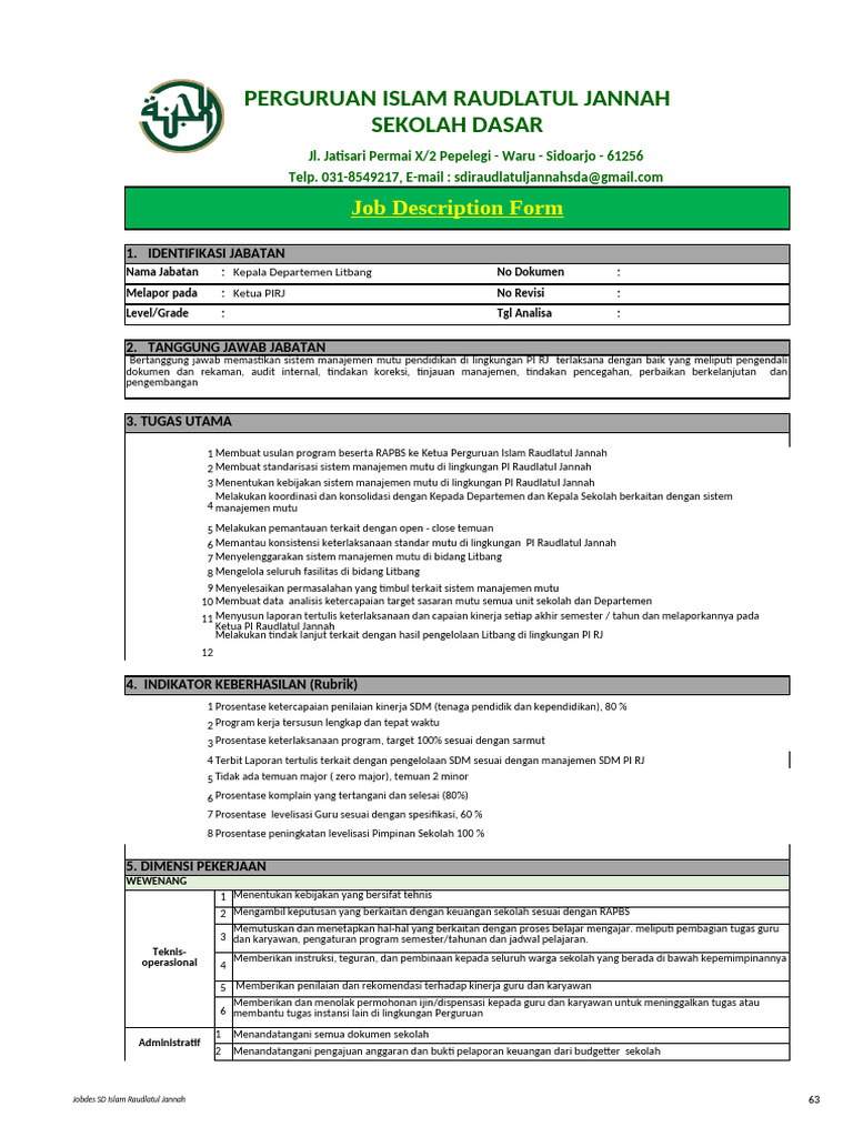 JOB DES Staff Labkom | PDF