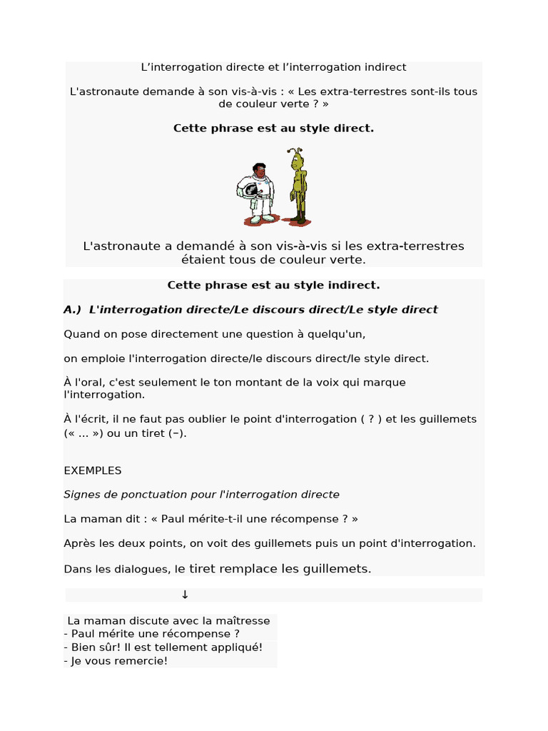 Interrogation Indirecte | PDF