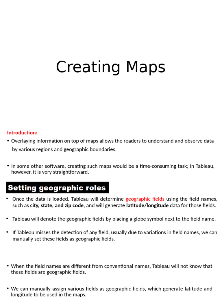 Creating MAPS | PDF