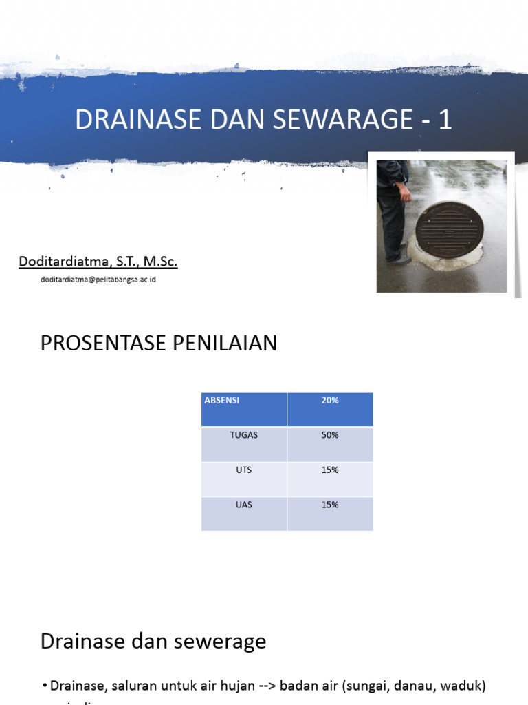 Drainase Dan Sewarage - 1 | PDF