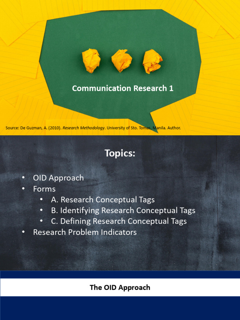 Lecture - OID Approach | PDF