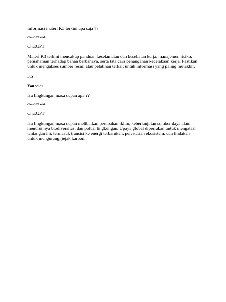 Informasi Materi K3 Terkini Apa Saja | PDF