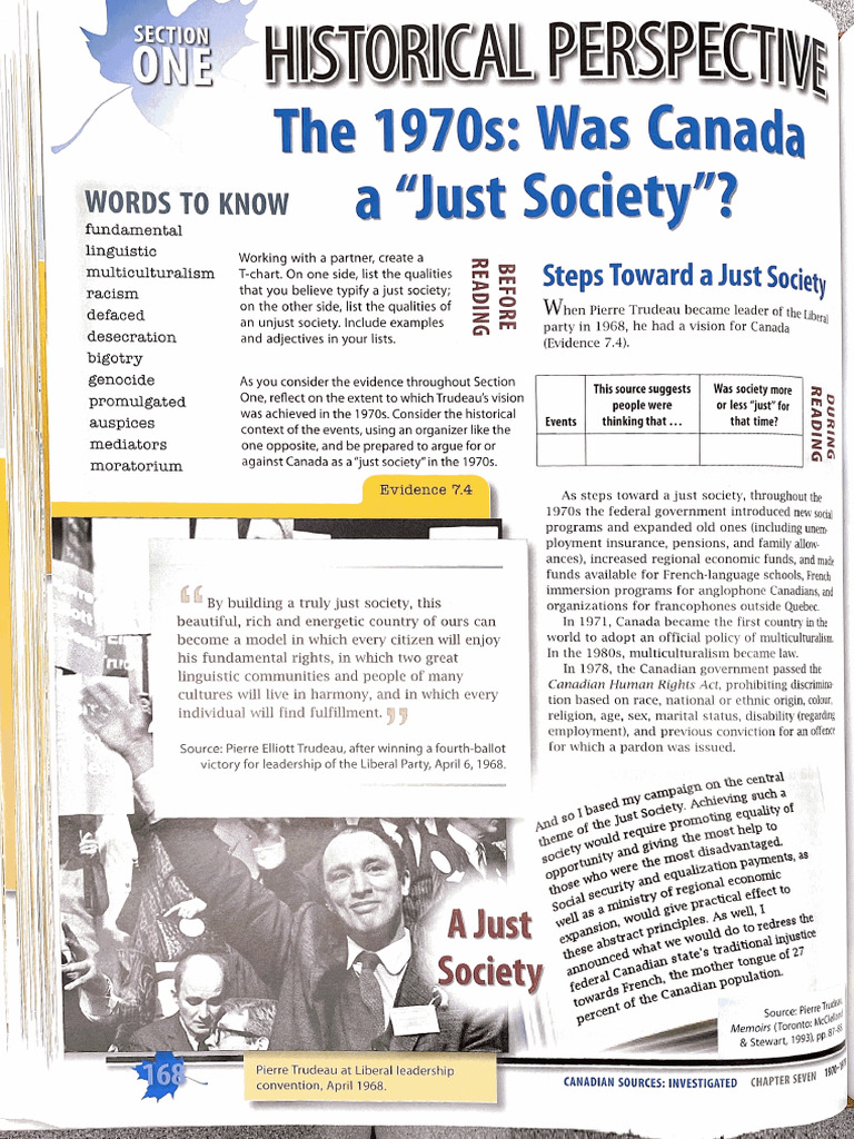Trudeau's Just Society Examined | PDF