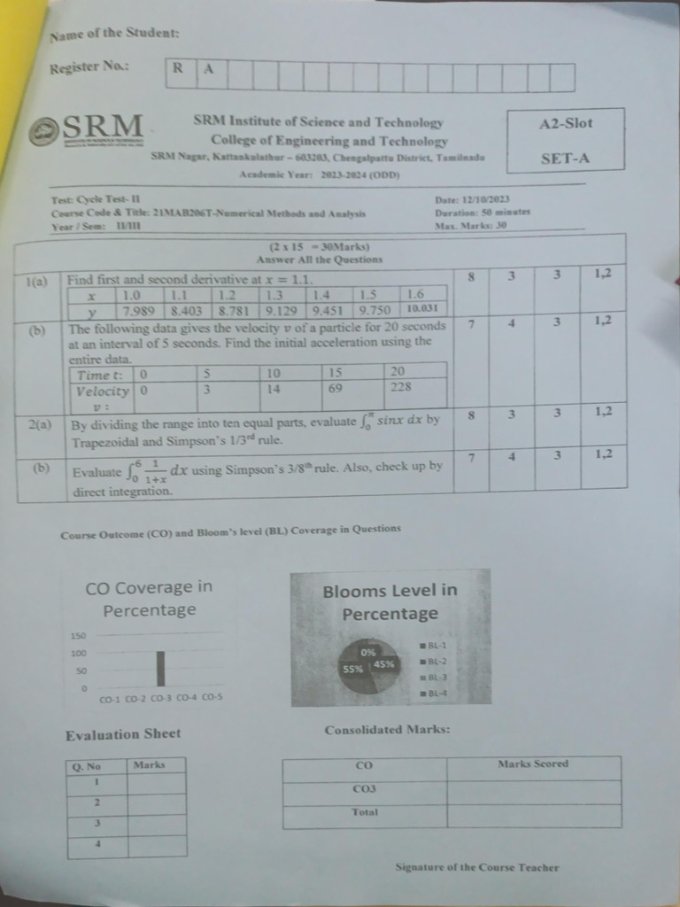 SetA and B Answer Key | PDF