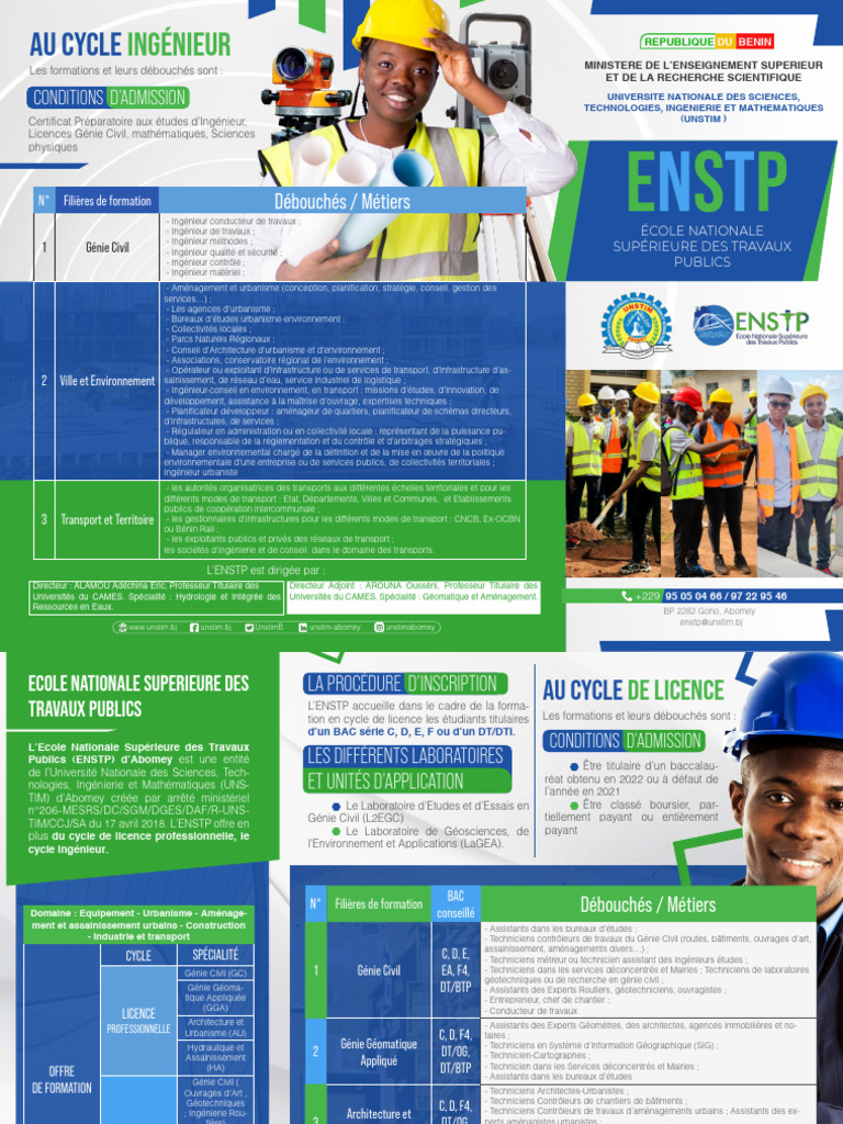 ENSTP Abomey | PDF
