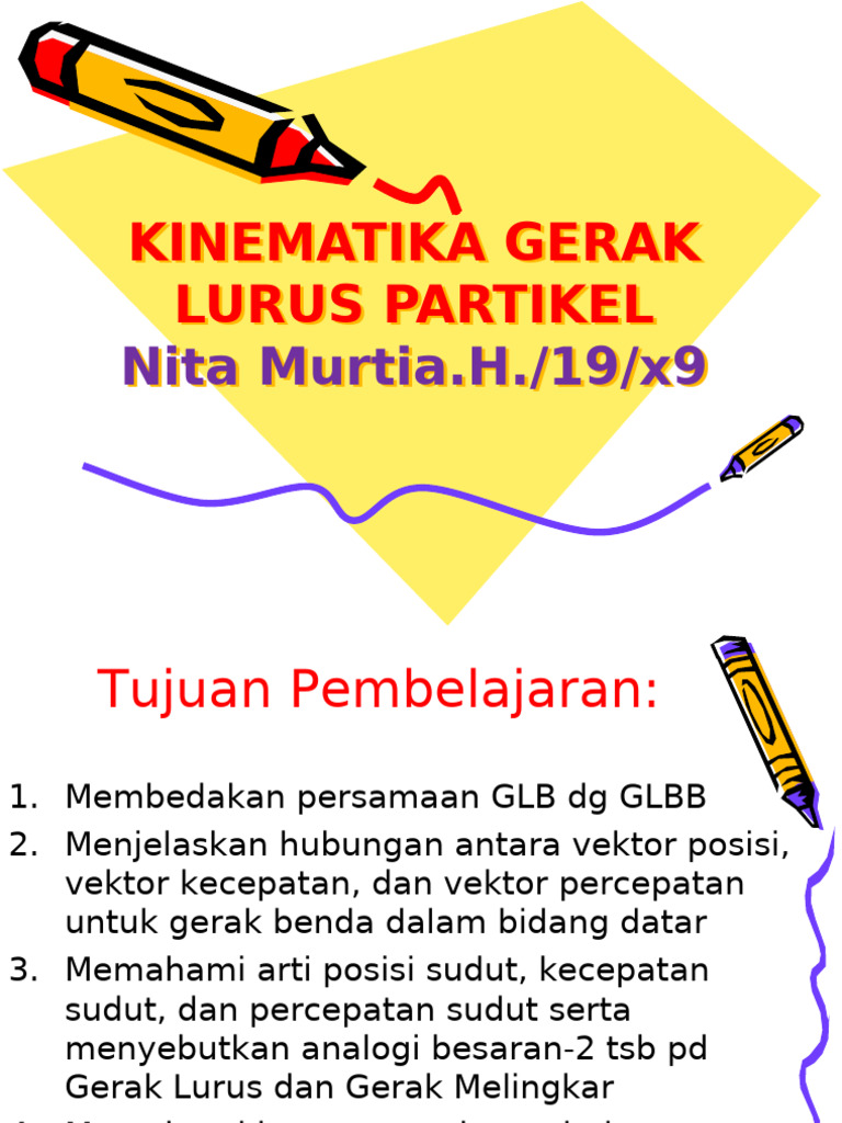 Kinematika Gerak Lurus | PDF
