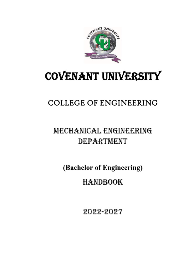 Mechanical Engineering Handbook - 2022 - 2027 To Dapu | PDF