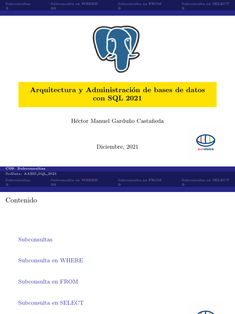 C09. Subconsultas | PDF