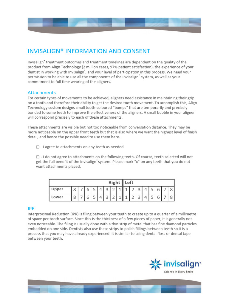 Invisalign Consent Form | PDF