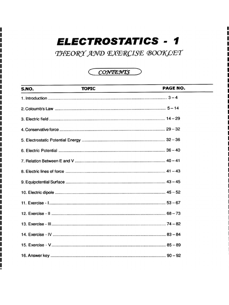 Electrostatic Part 1-2 | PDF