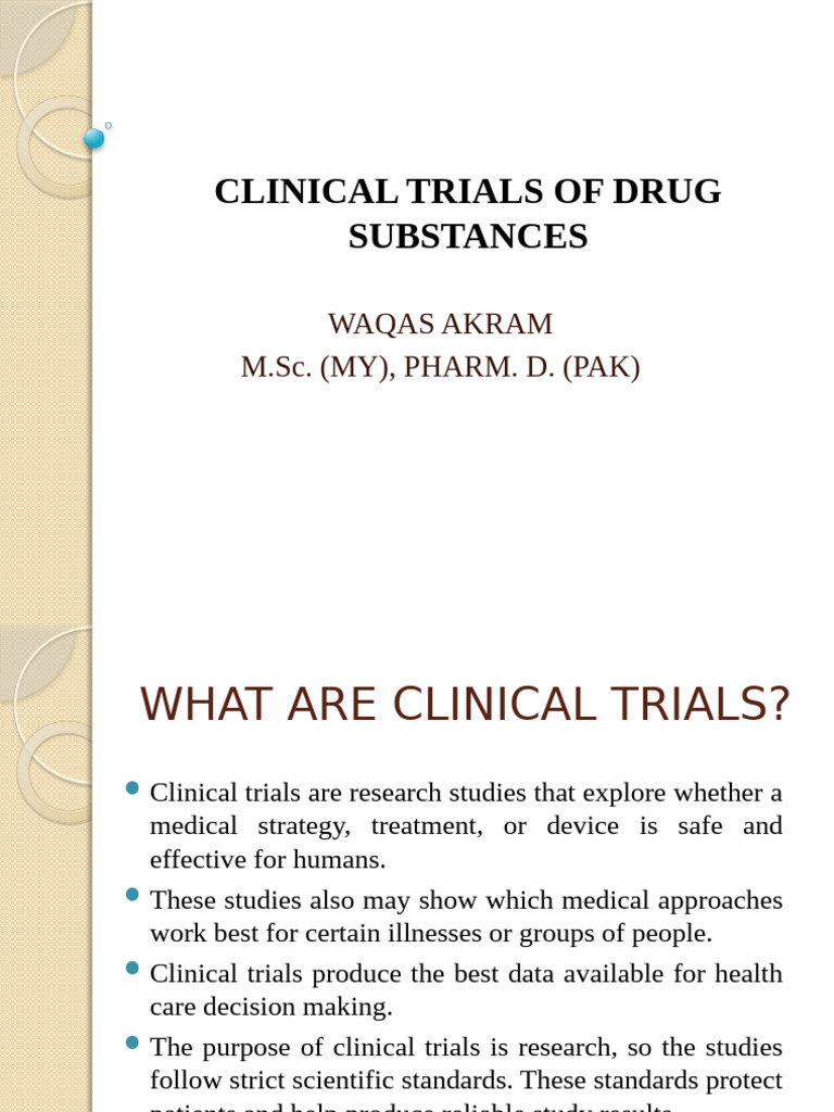 Clinical Trials Introduction | PDF
