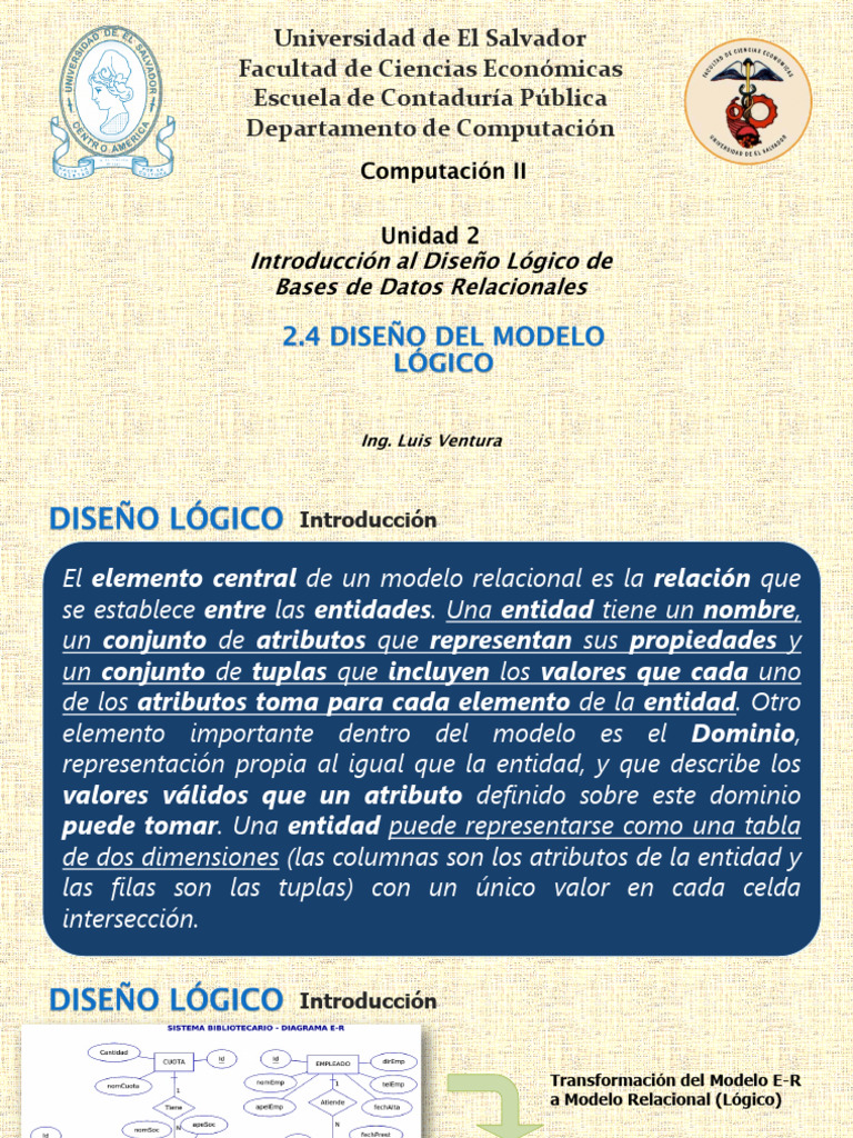 2.4-Diseño Lógico BDR 2024 | PDF