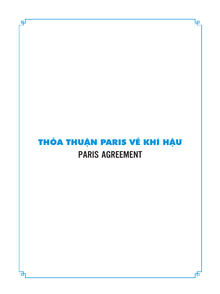 Paris Agreement Inside Pages Final For Printing | PDF