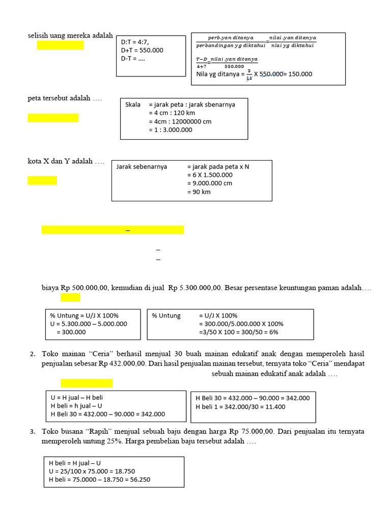 Pas Genap MTK 7 2022-2023 | PDF