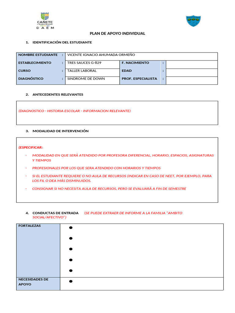 Formato Pai | PDF