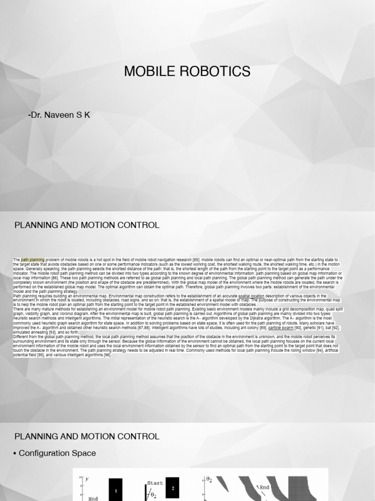 Planning and Motion Control | PDF