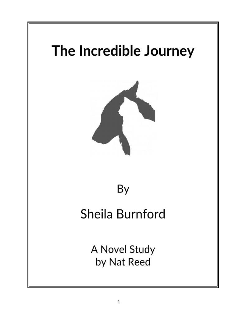 The Incredible Journey Novel Study Preview | PDF | Poetry | General Fiction
