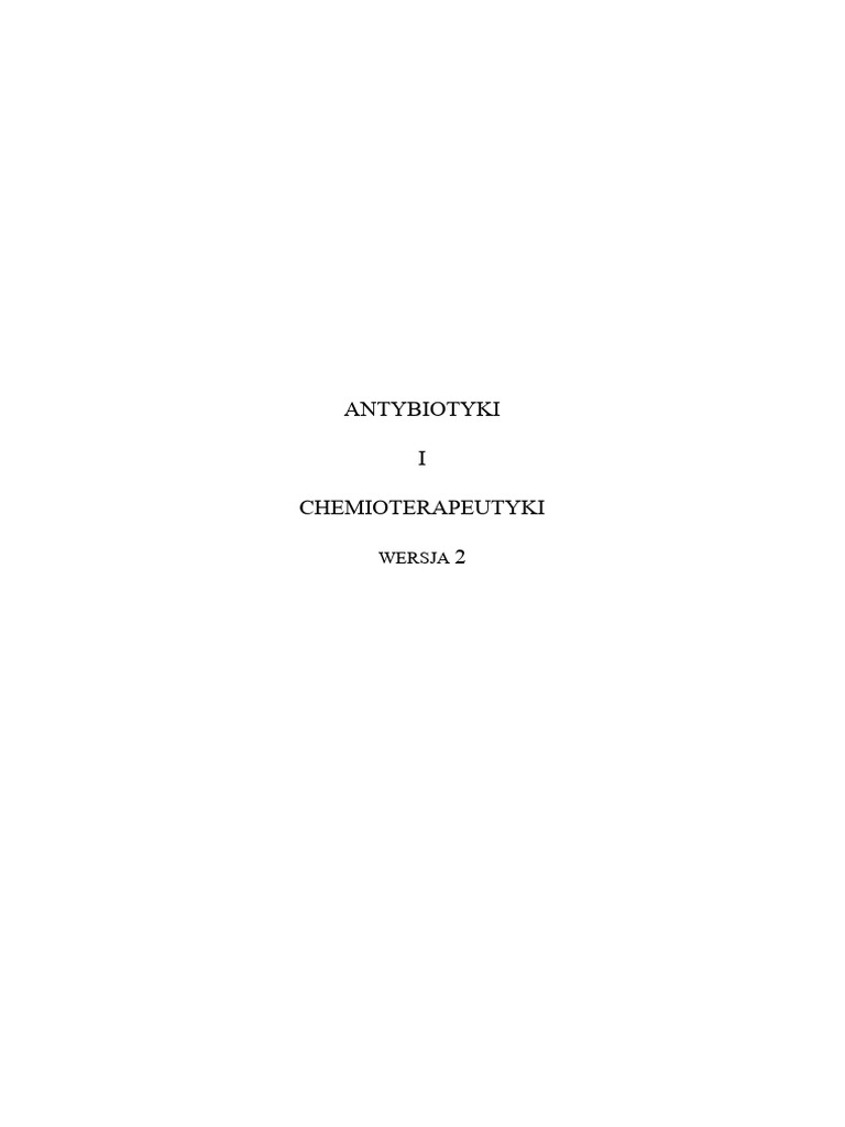 Antybiotyki 2 | PDF