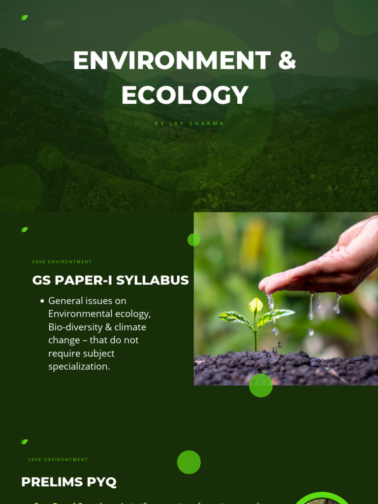 L-1 Introduction To Environment & Ecology | PDF