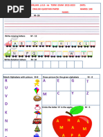 Nursery Question Paper: 1. Colour The Following Picture Using 3 Colours ...