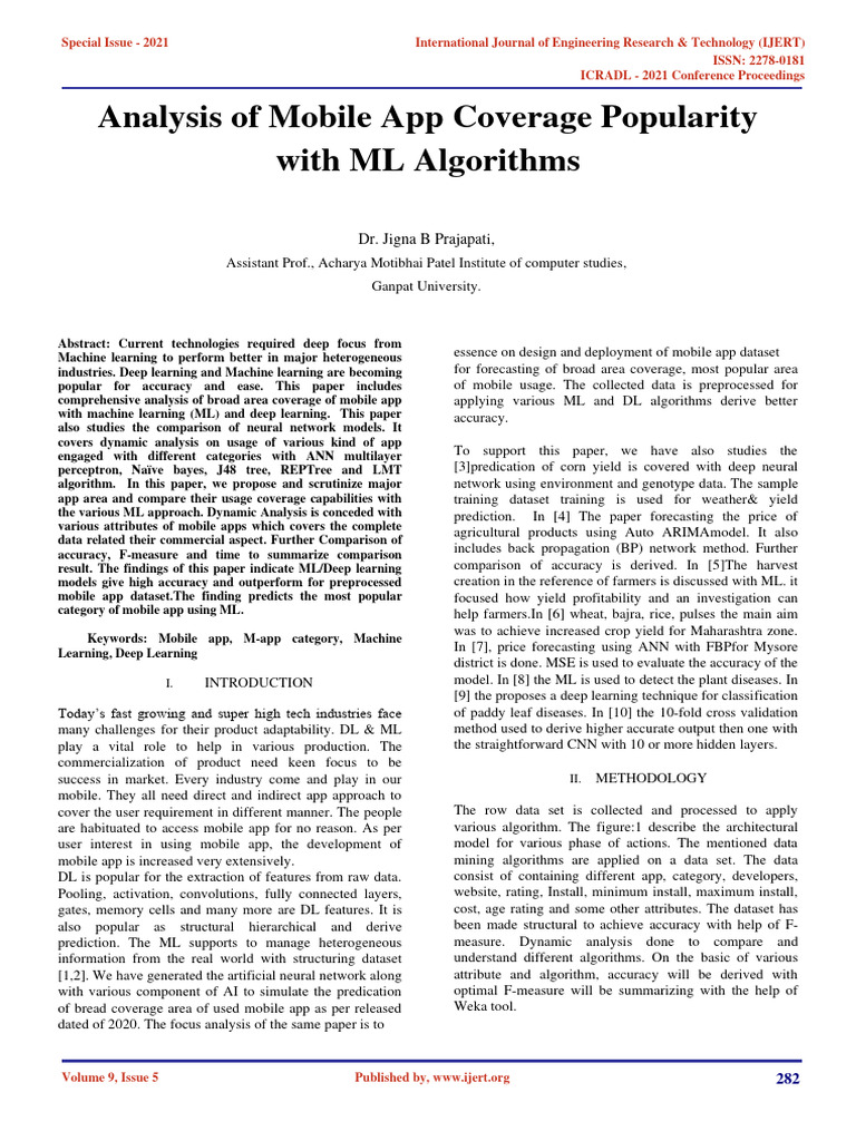 IJERT Analysis of Mobile App Coverage Po | PDF