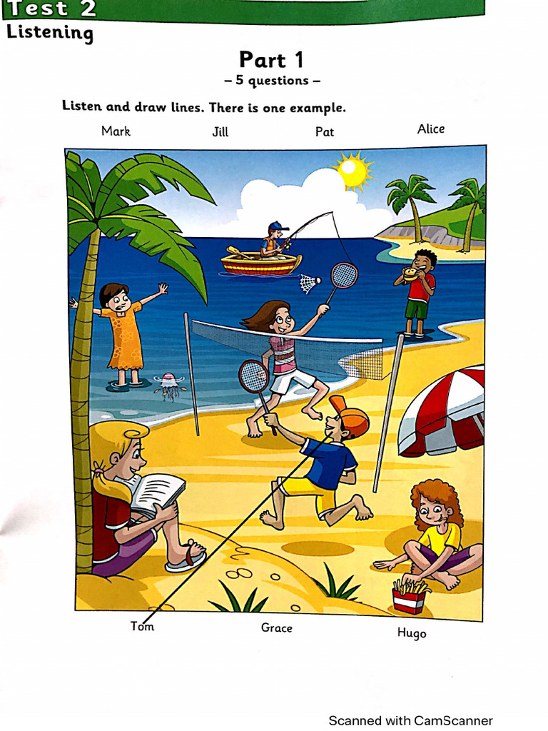 Starters 1 - Test 2 Listening | PDF