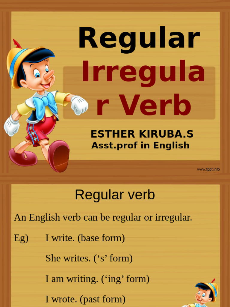 Regular and Irregular Verb | PDF