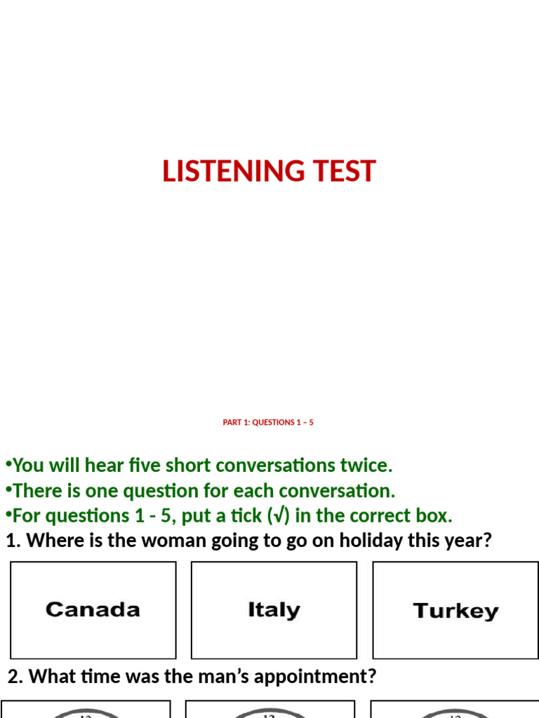 Sample English Test | PDF