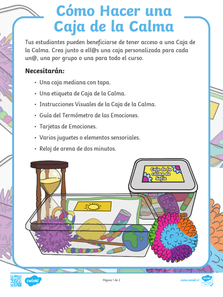 Instrucciones Como Crear Una Caja de La Calma - Ver - 1 | PDF