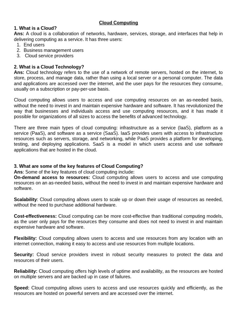 Unit 7 Cloud Computing - V2 | PDF