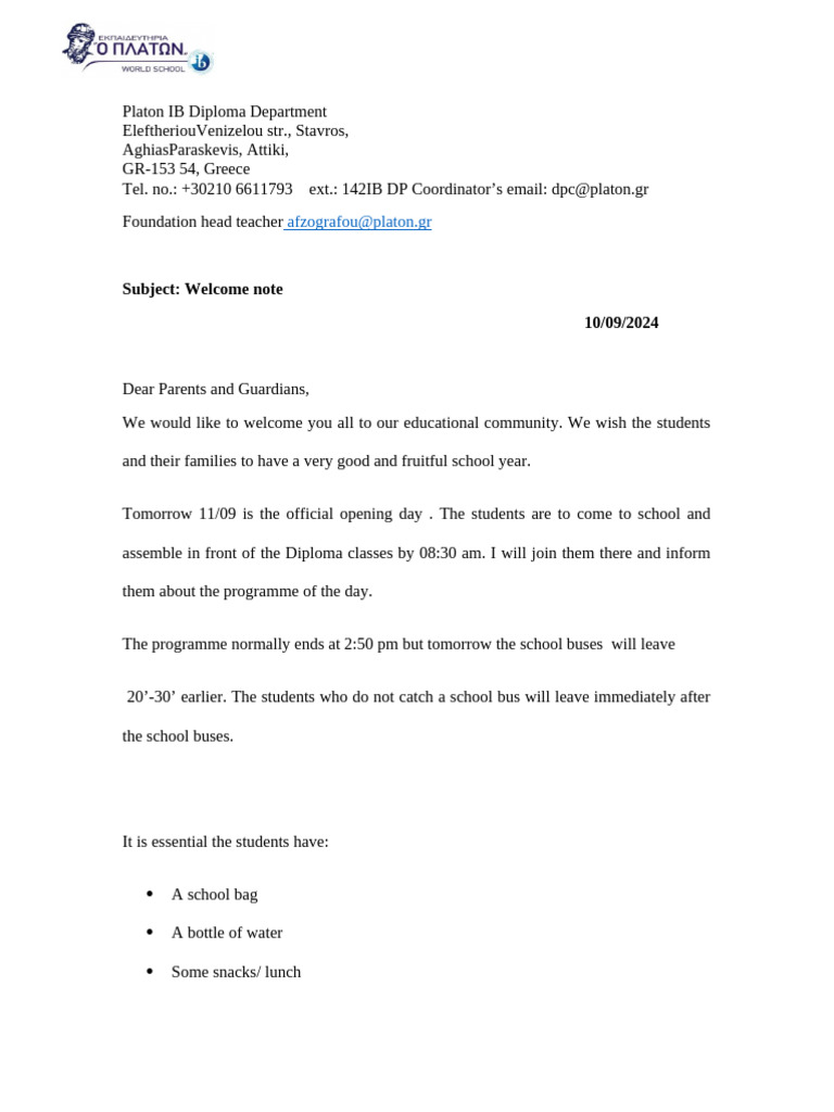 Welcome Foundation 2024-25 | PDF