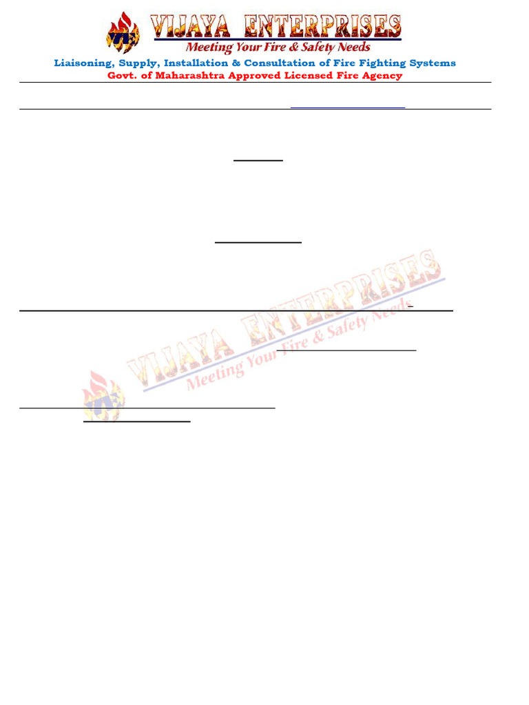 Fire Safety Certificate | PDF