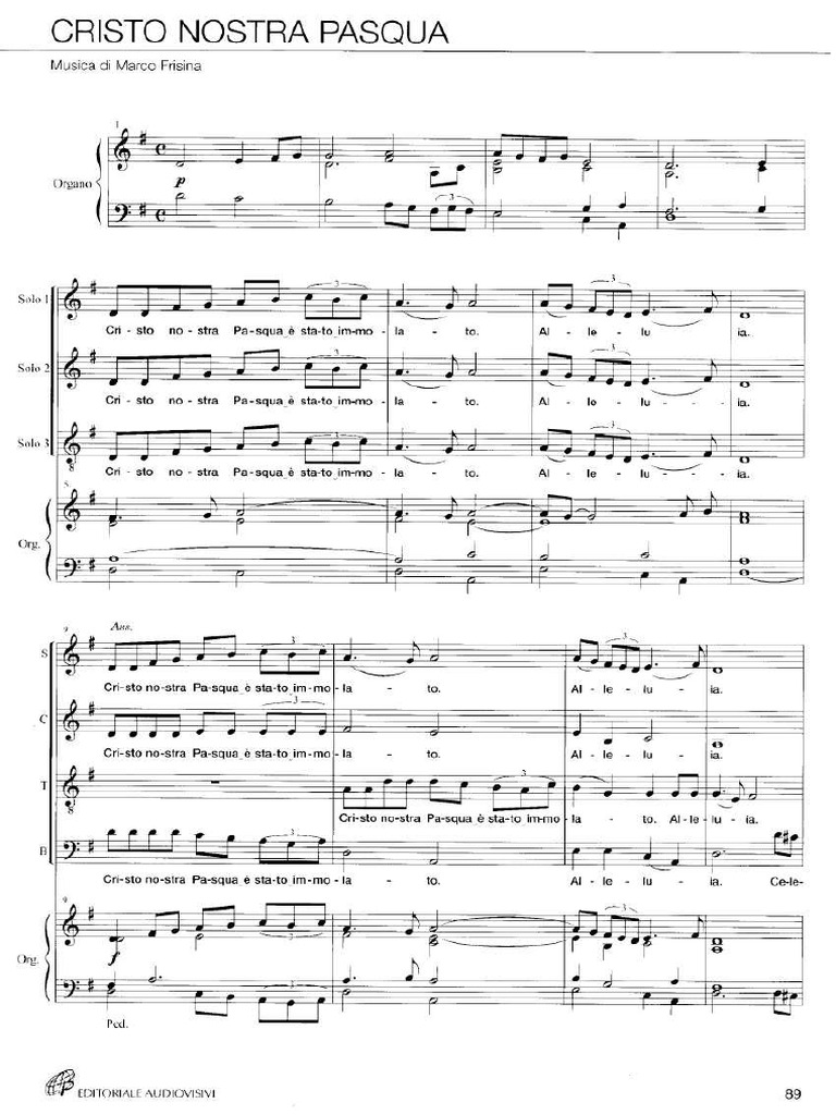 Cristo Nostra Pasqua - Frisina | PDF