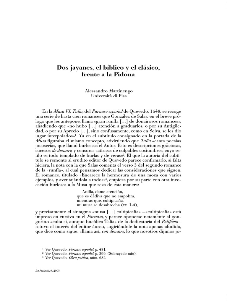 Dos Jayanes El Bblico y El Clsico Frente A La Pidona 0 | PDF