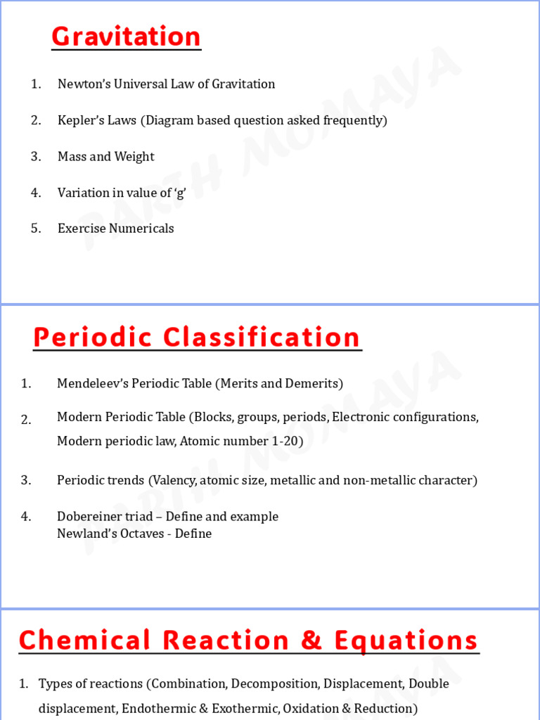 Full Science IMP - Final Updated | PDF | Chemical Reactions | Reproduction