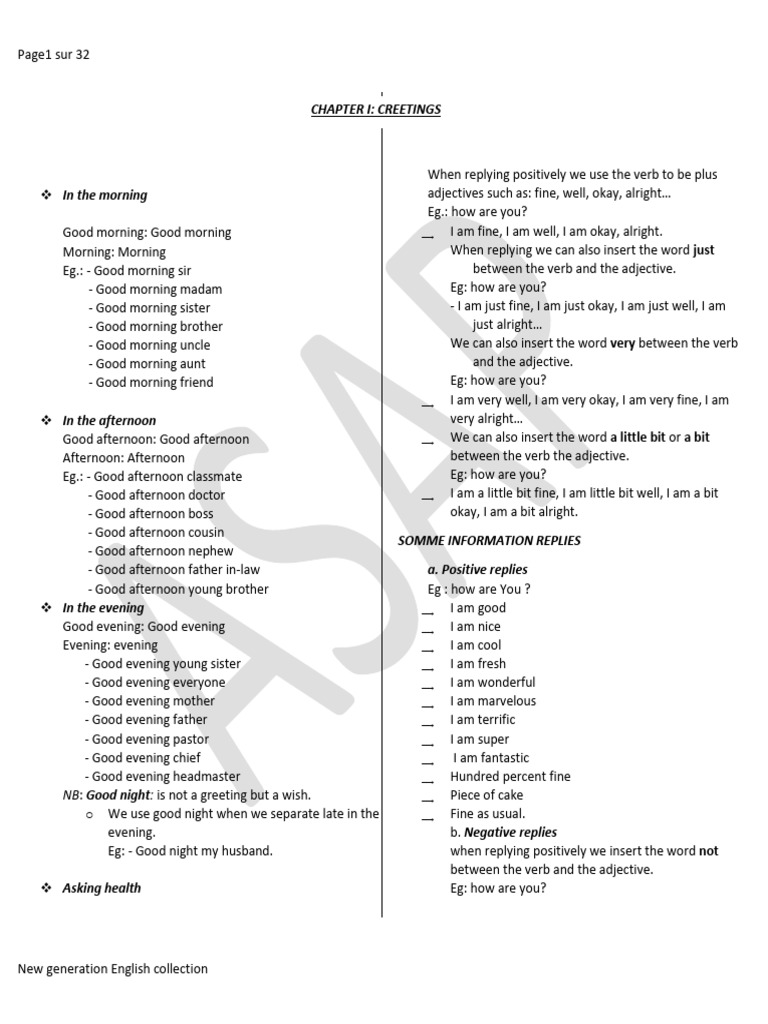 English Level One | PDF