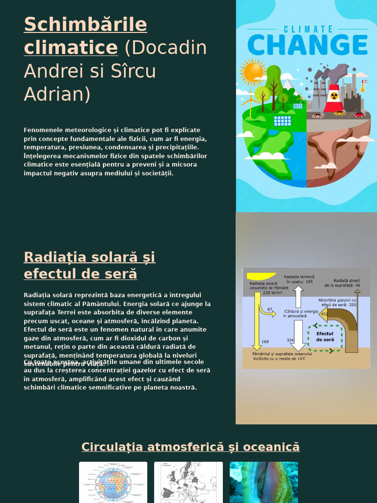 Schimbarile Climatice Docadin Andrei Si Sircu Adrian | PDF