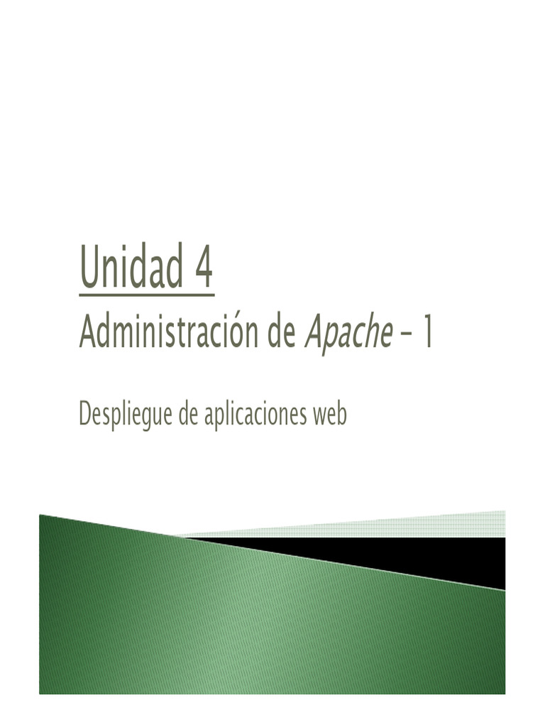T4. Administración de Apache | PDF