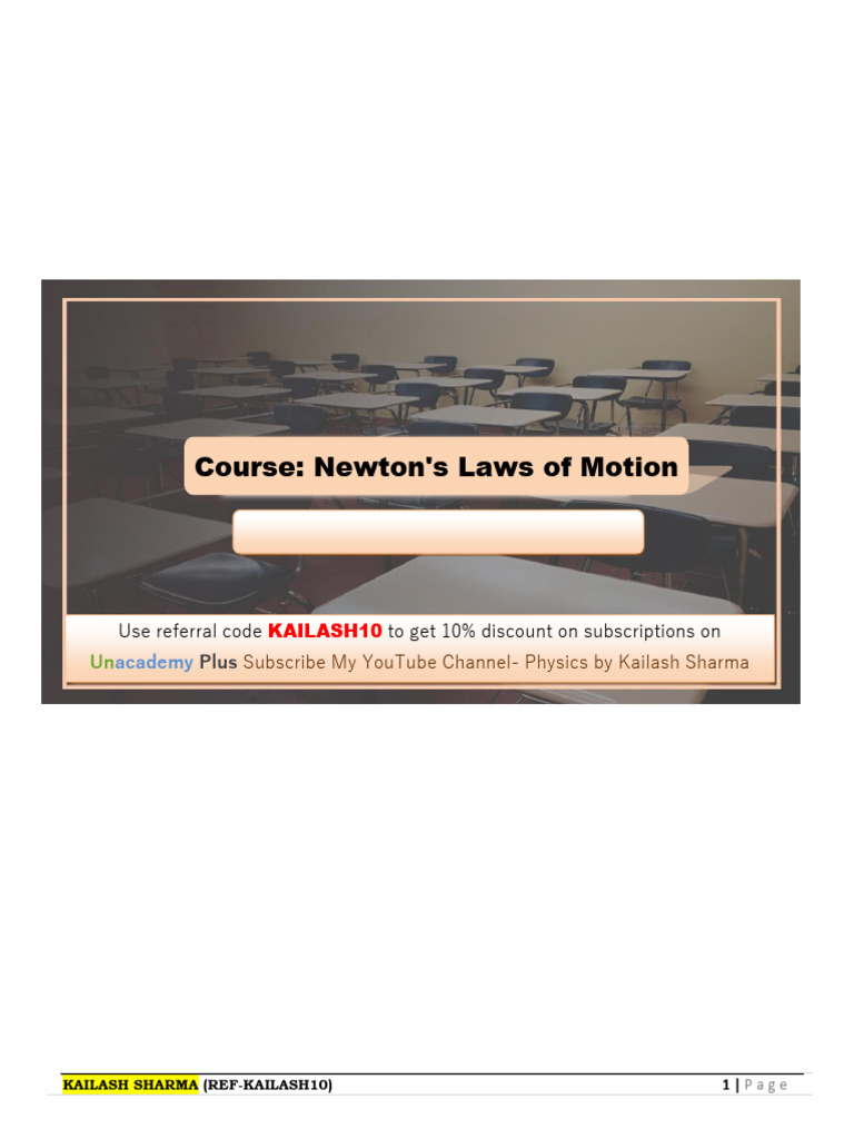 09 - Ks Sirs Sheet of Newtons Laws of Motion 1716305049331 | PDF