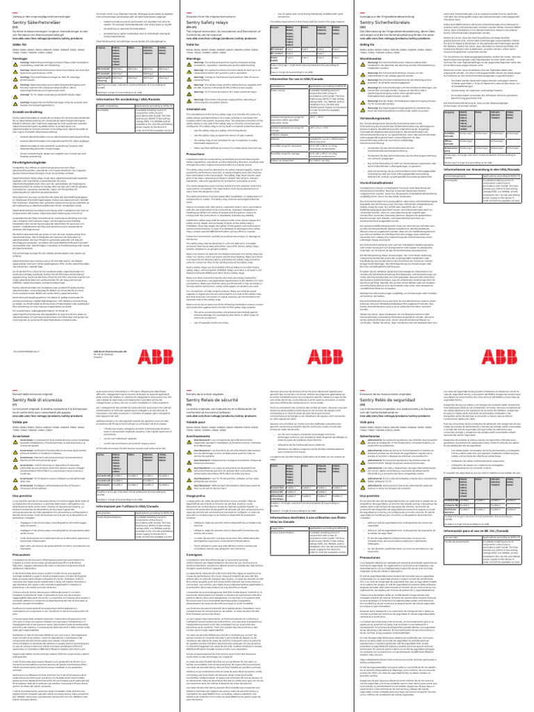 Sentry Quick Guide RevF ABB | PDF