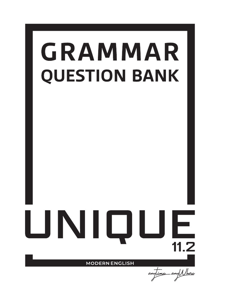 Unique Grammar QB | PDF