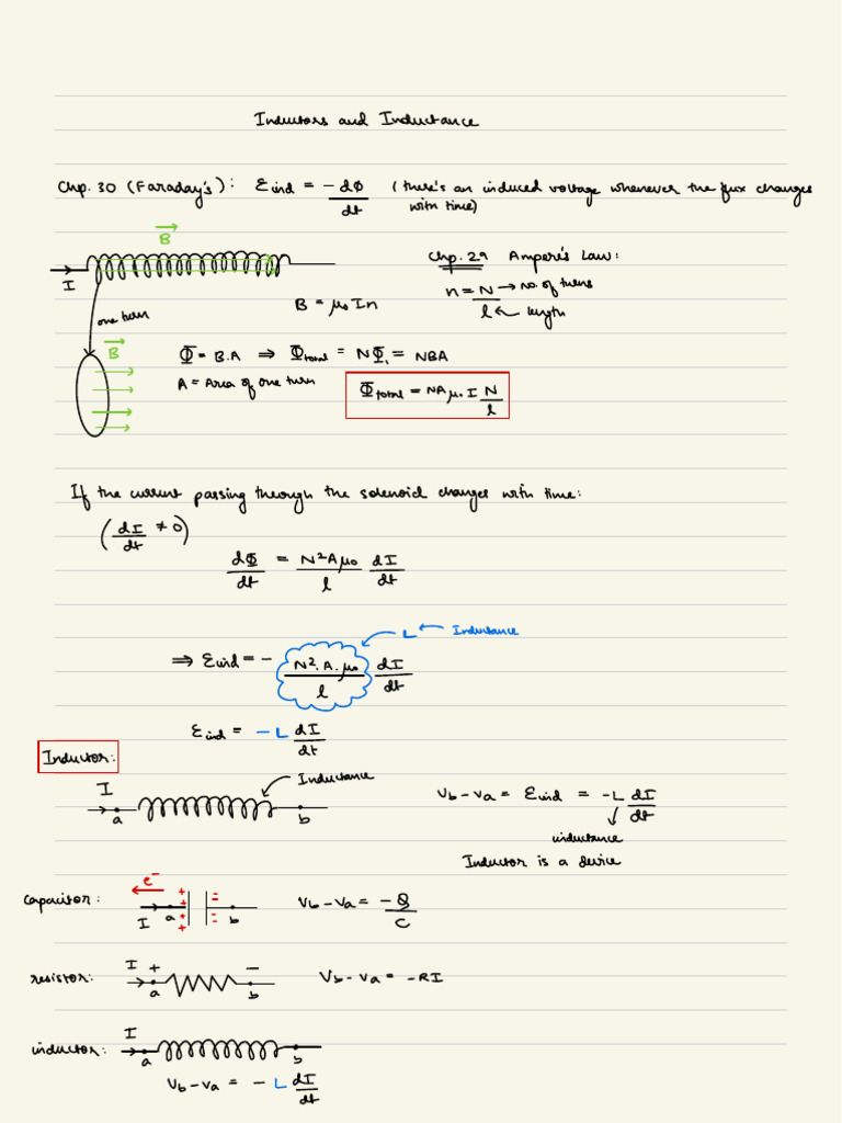 Inductors and Inductance | PDF