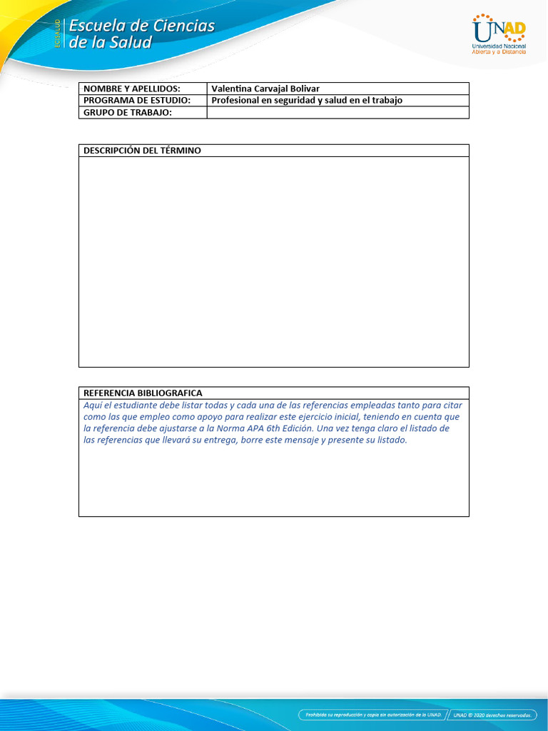 Plantilla para Entrega Actividad Escenario 1 - Informe | PDF | Crecimiento personal y ...