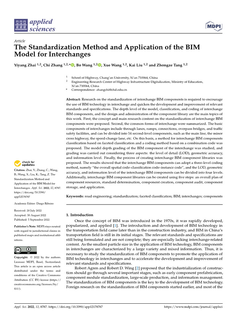 The Standardization Method and Application of The BIM Model For ...