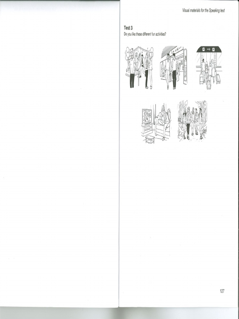 KET VISUAL MATERIALS TEST 3 SPEAKING Curso 22-23 | PDF