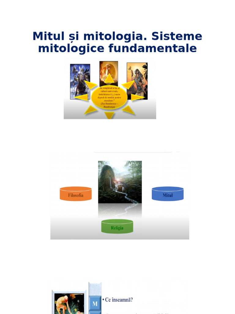 Mitul Și Mitologia | PDF
