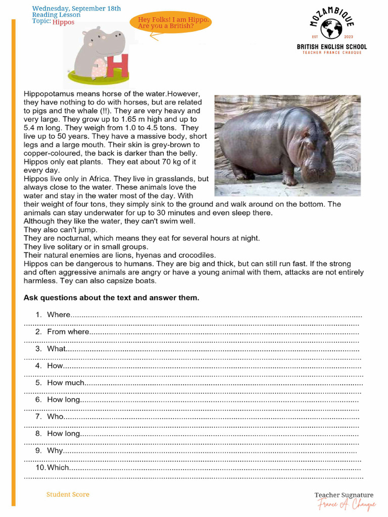 Hippos | PDF