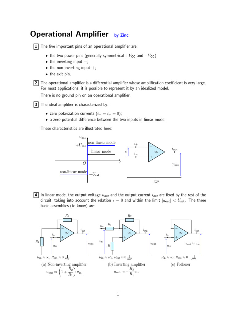 Op Amp Note | PDF