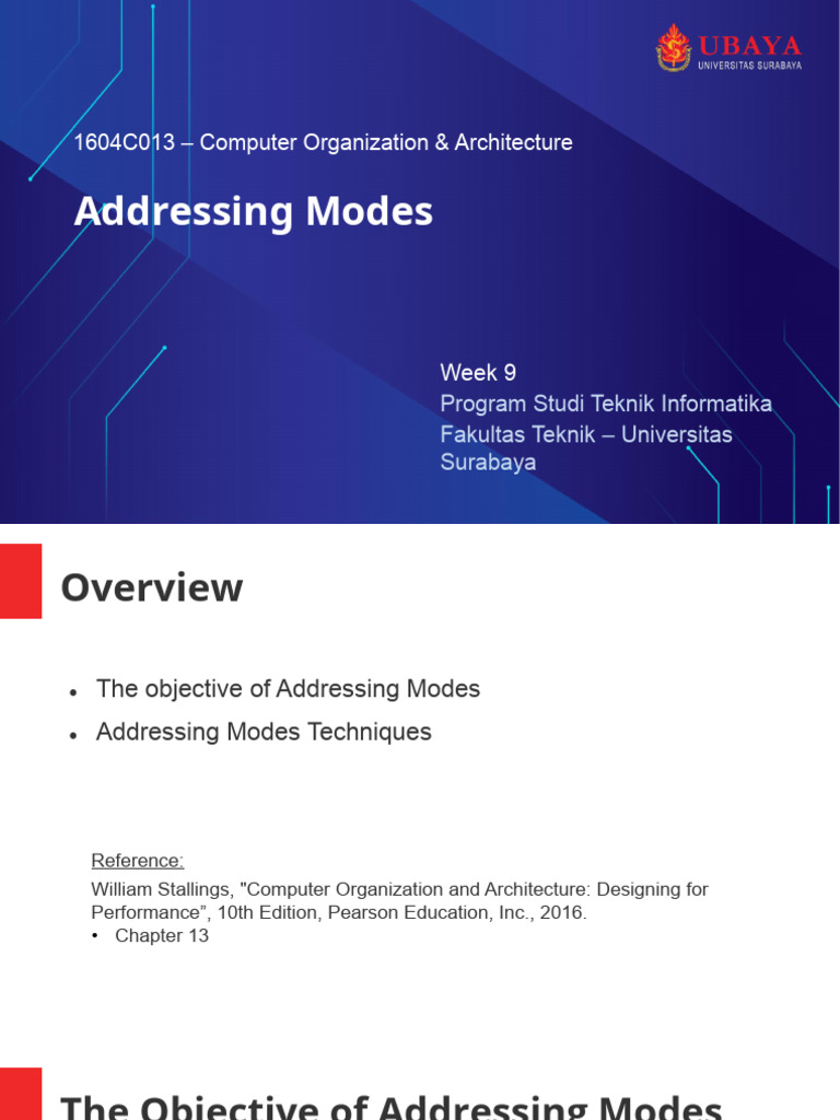 Httpsuls - Ubaya.ac - Idpluginfile.php215451mod resourcecontent3Week20920-20Addressing Modes PDF ...