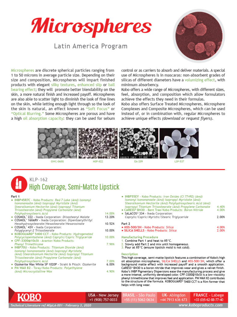 Kobo Microspheres LatinAmerica | PDF